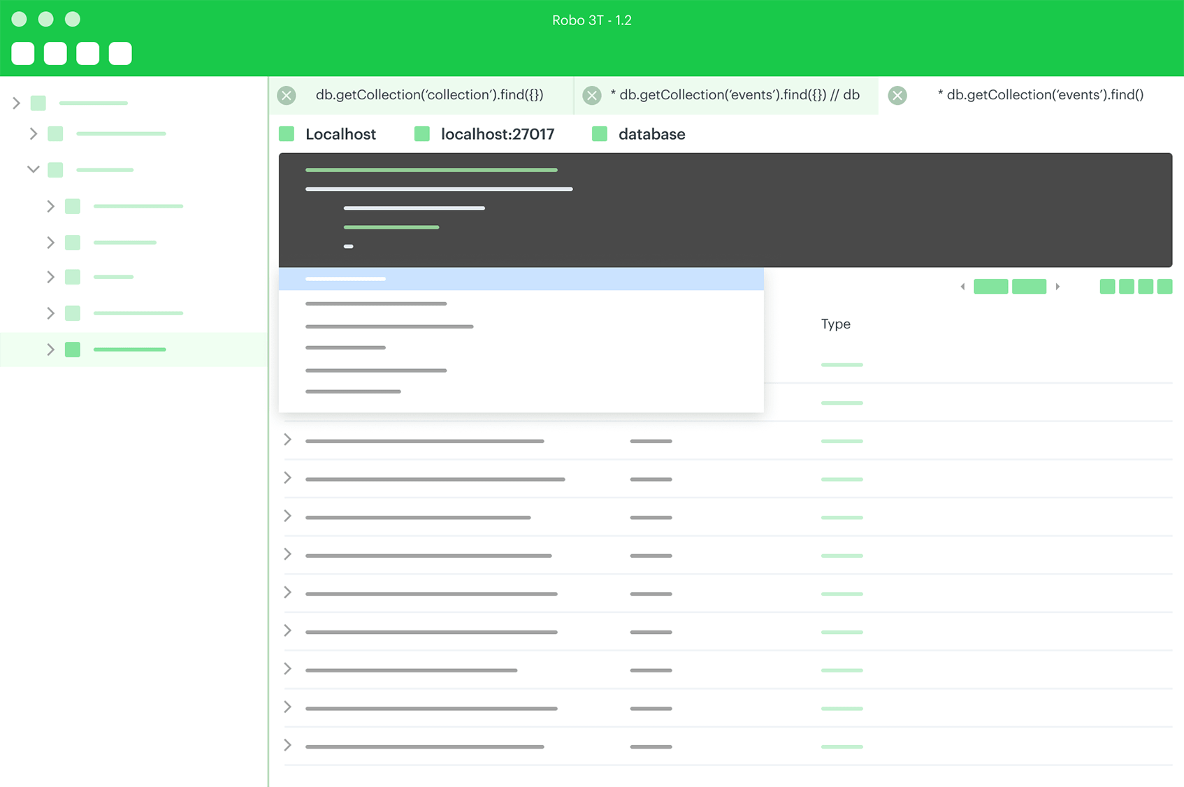 Robomongo—MongoDB management tool