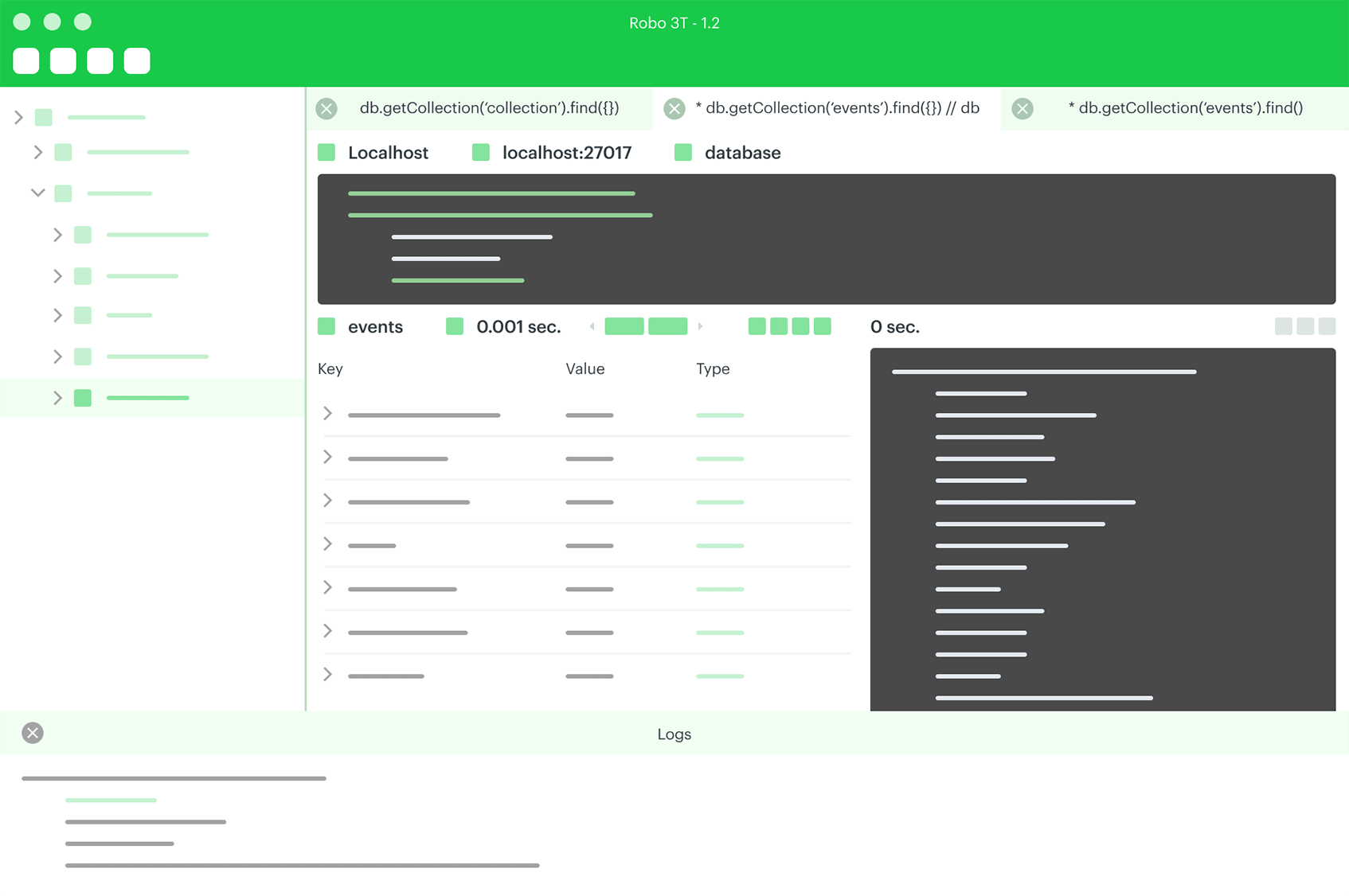 Robomongo—MongoDB management tool