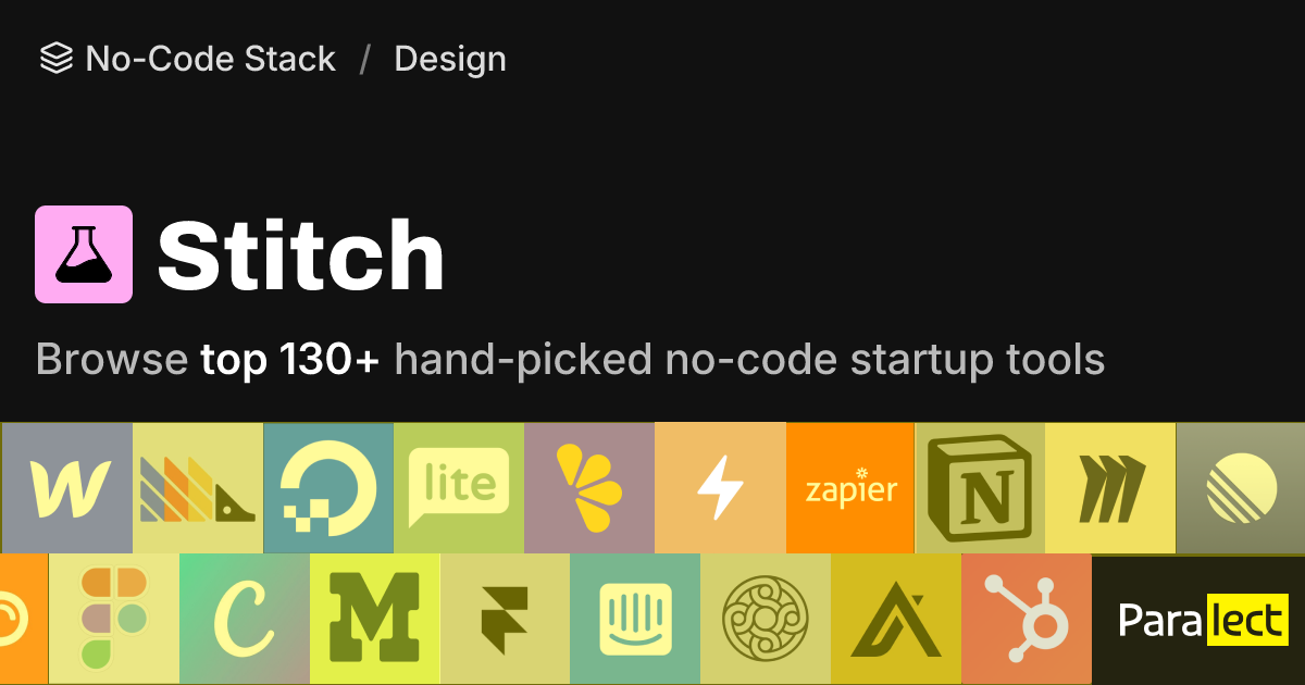 Stitch | No-Code Stack | Paralect